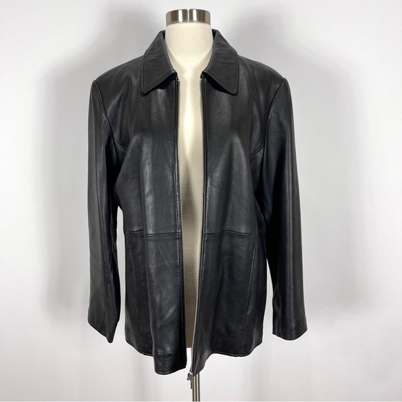 Style & Co. | Jackets & Coats | Style Co Black Leather Jacket | Poshmark